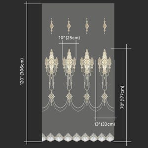 Custom Victorian Neoclassical Floral Lace Curtains | Elegant Rich ...