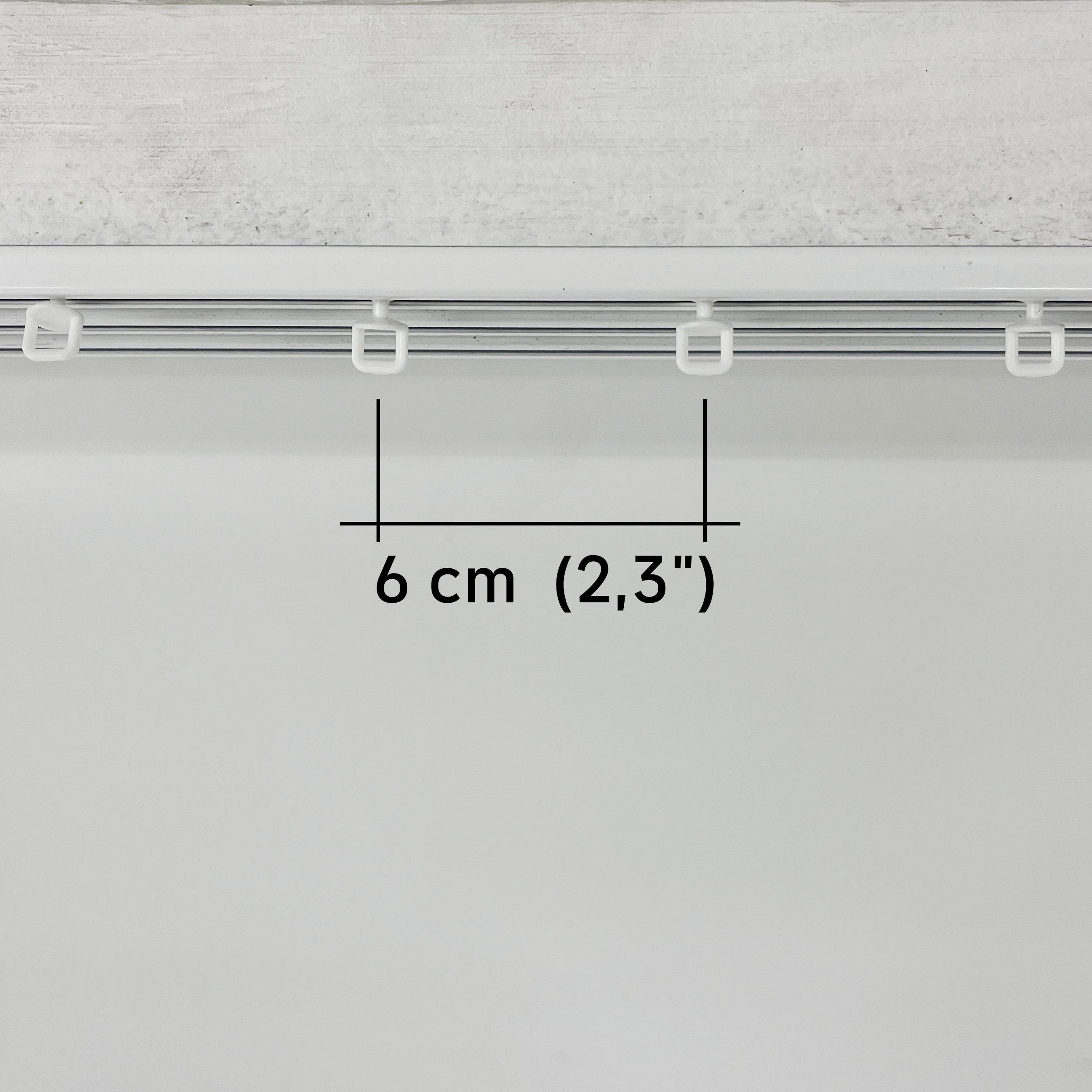 Wave Curtain Ripple Fold System: Spaced Gliders, Tape & Hooks (no ...