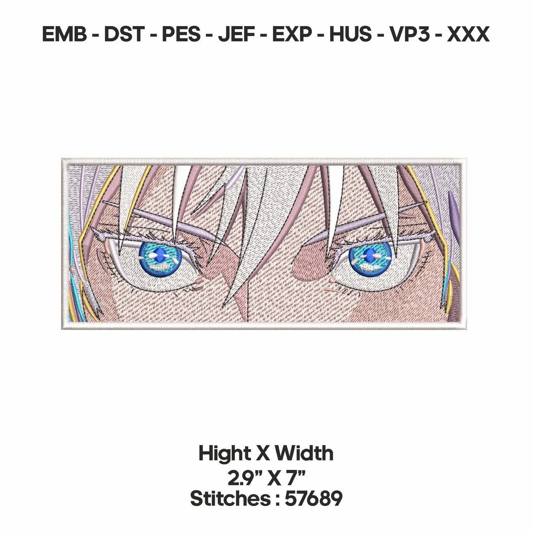 Anime Chibi Embroidery Design | Kawaii Manga Character | Machine ...
