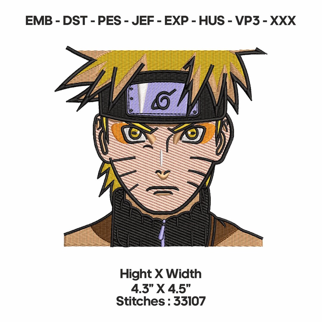Anime Embroidery Design Digital Download – Kawaii Girl, PES, DST, EXP ...