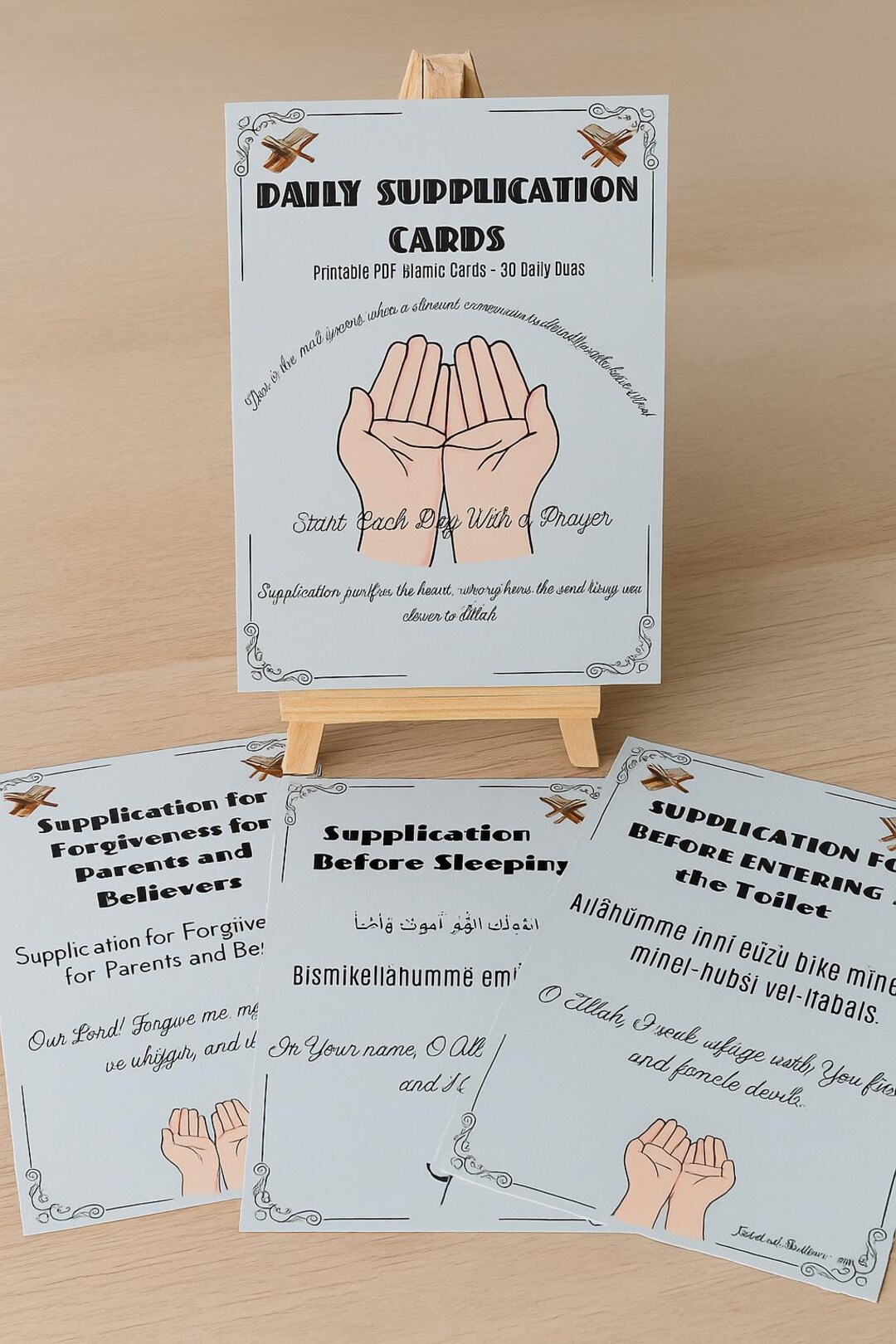 Daily Islamic Supplication Cards | Printable Muslim Dua Flashcards | 10 ...