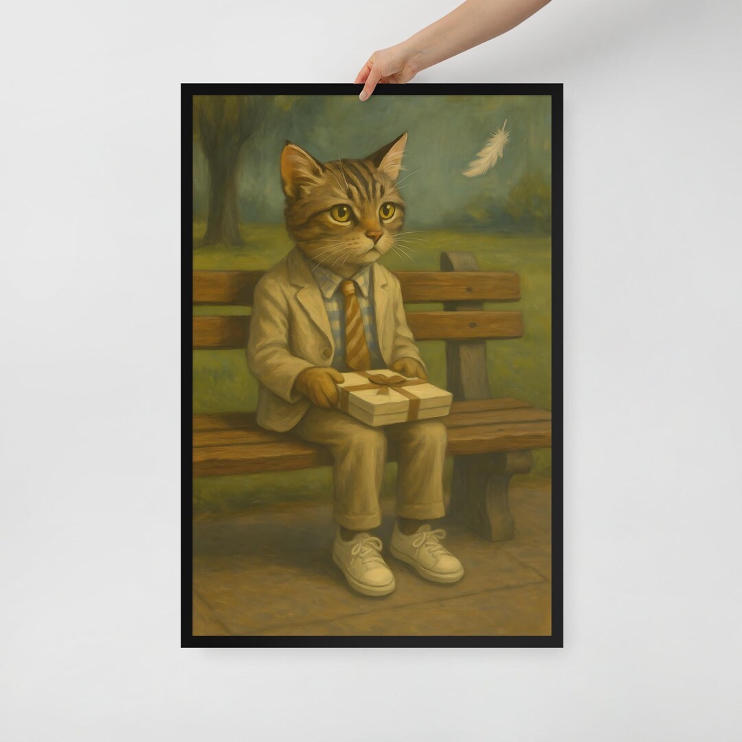 Forrest Gump – Framed AI Poster Print – Forrest Gump Movie Parody ...