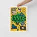 1990s Poster Grunge Pop Nostalgia Wall Art – Framed Poster Print – Kids ...
