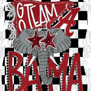 Preppy BAMA Spirit PNG - Etsy