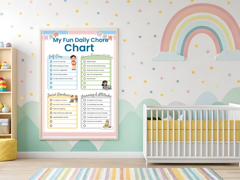 Reward Chart for Kids Printable, Star Chart and Behavior Charts Ages 3 ...
