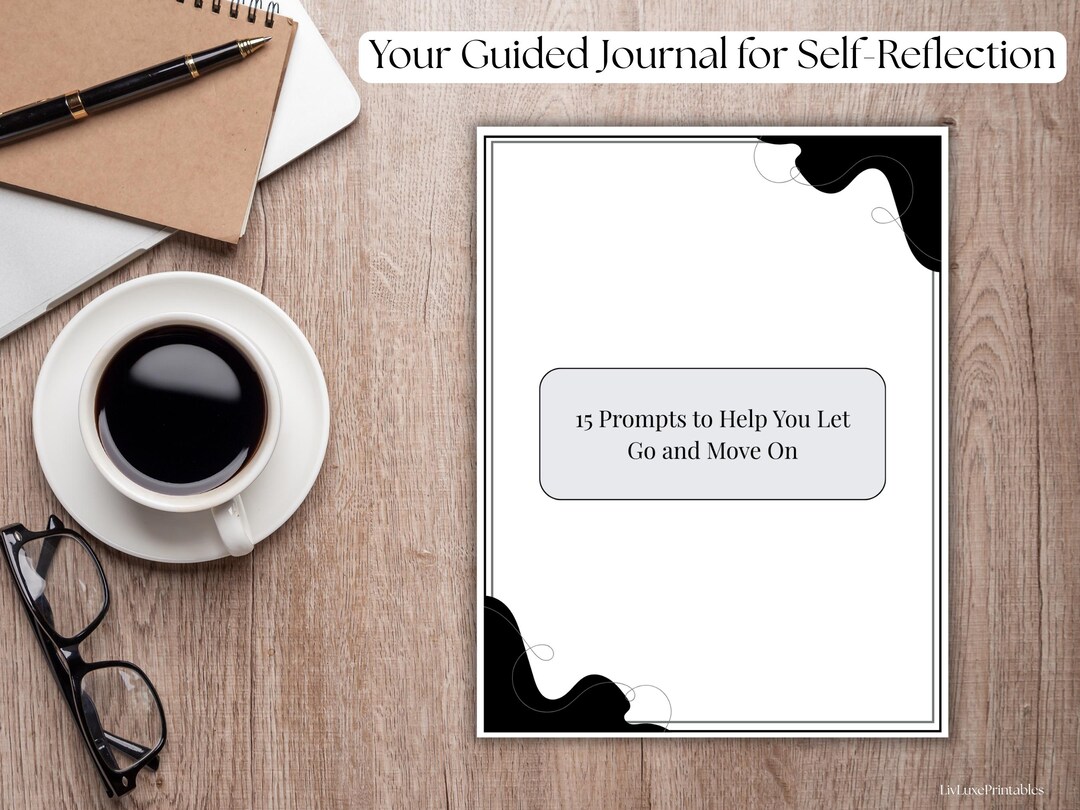 Guided Journal Prompts: Self-reflection Printable With Writing Space ...