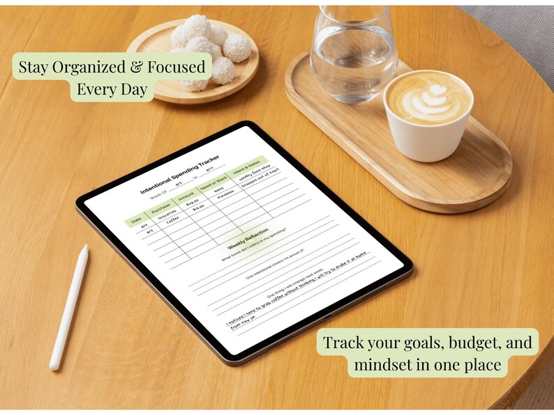 Intentional Spending Tracker | Printable Budget Worksheet | Minimalist ...