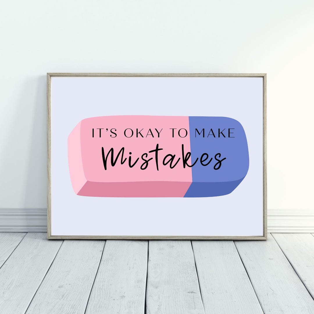 It's Okay to Make Mistakes Poster | Growth Mindset Classroom Printable ...