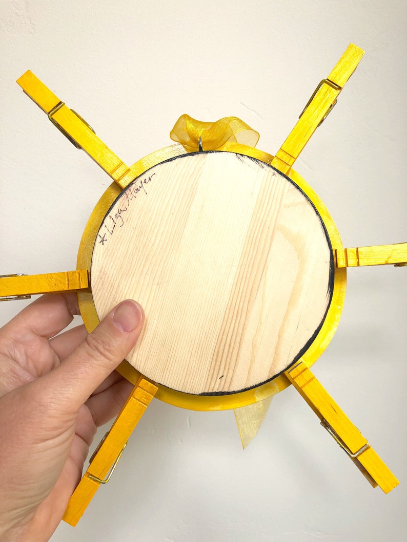 SUN WALL HANGING Photo Holder Sun Face Clothespin Sun Glitter - Etsy
