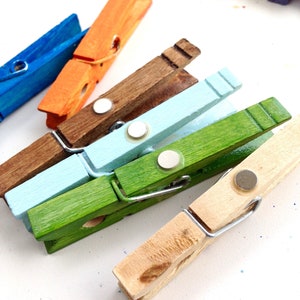 DOG CLOTHESPINS Clothespin Dog Party Favor Hand Painted Magnet Cute ...