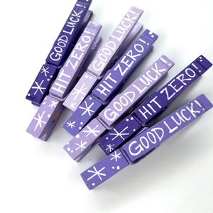 Cheerleading Clothespins Painted Clothespin Magnets Cheer Pins Cheer Competition Hit Zero Good ...