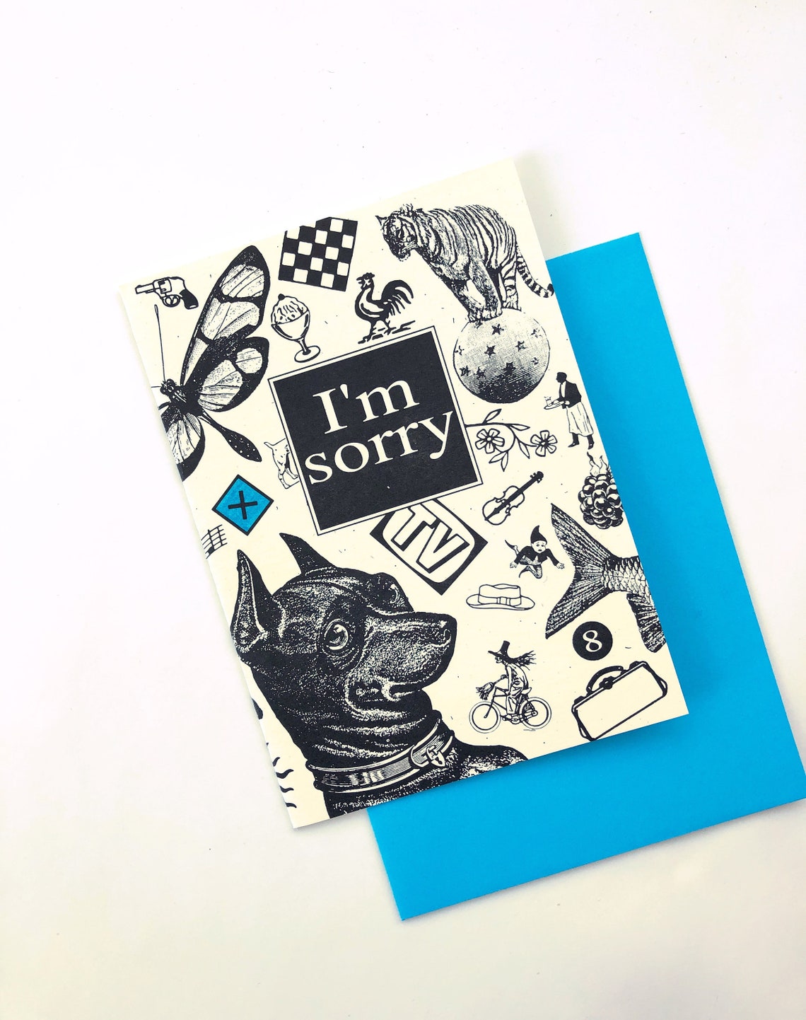 IM SORRY Blank Greeting Card Apology Loss of Pet Condolence - Etsy