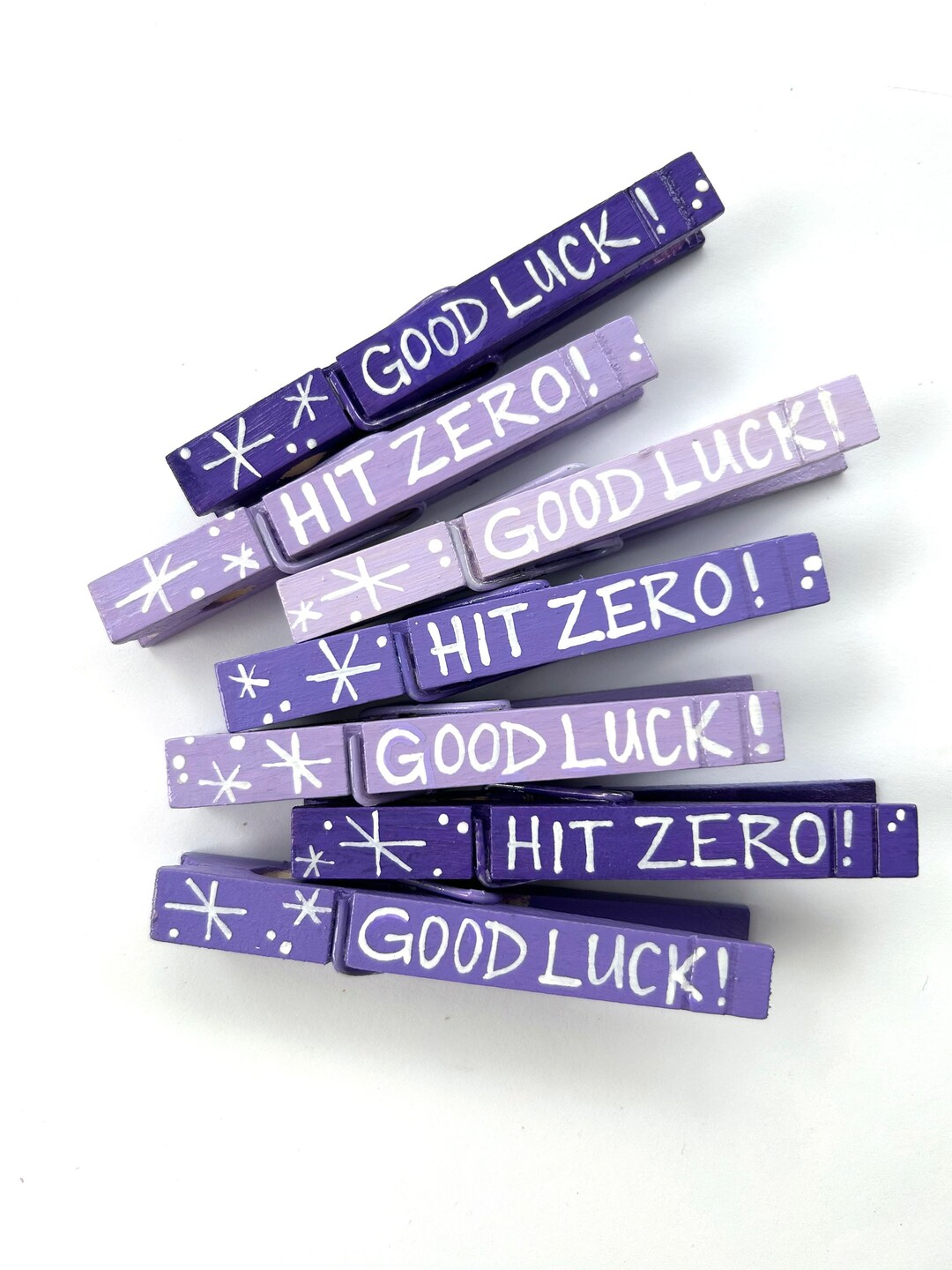 Cheerleading Clothespins Painted Clothespin Magnets Cheer Pins Cheer Competition Hit Zero Good ...