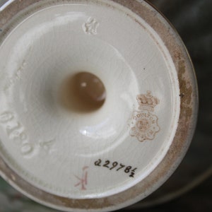 Antique Doulton Burslem Double Handled Vase - 9" - Gilded - Amphoric ...