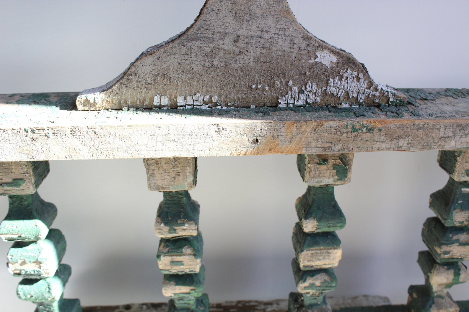 Early Green Painted Architectural Railing - Farmhouse - Architectural ...