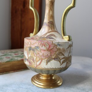 Antique Doulton Burslem Double Handled Vase - 9" - Gilded - Amphoric ...
