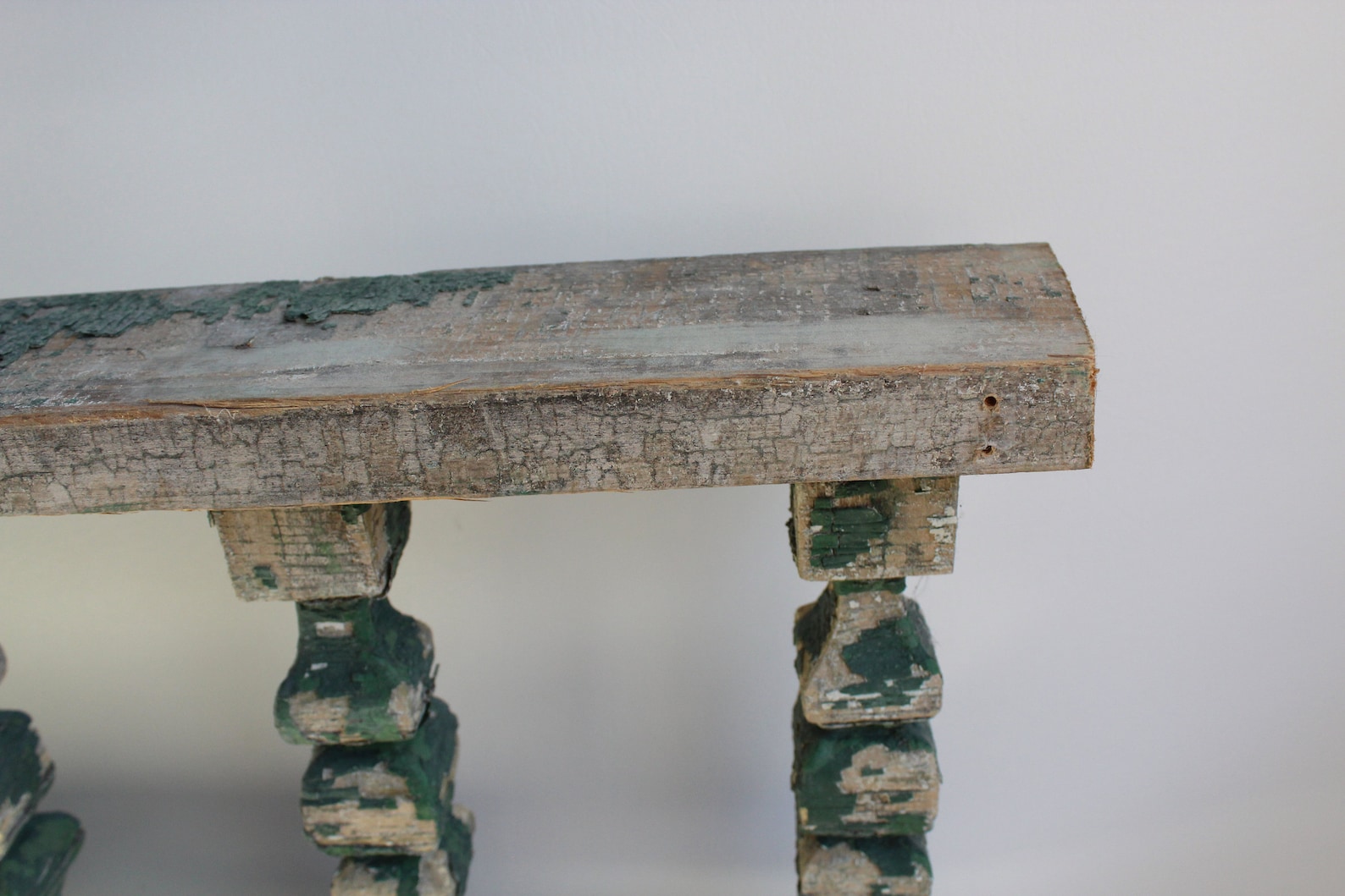 Early Green Painted Architectural Railing - Farmhouse - Architectural ...