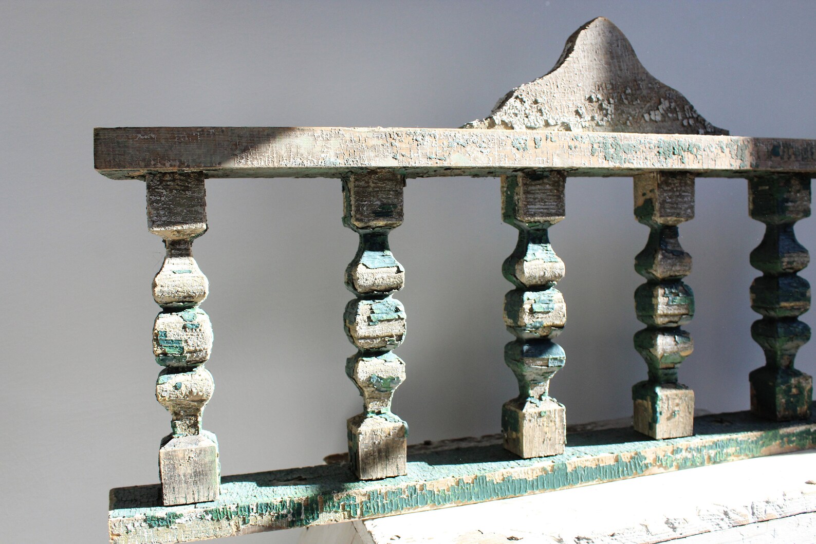 Early Green Painted Architectural Railing - Farmhouse - Architectural ...