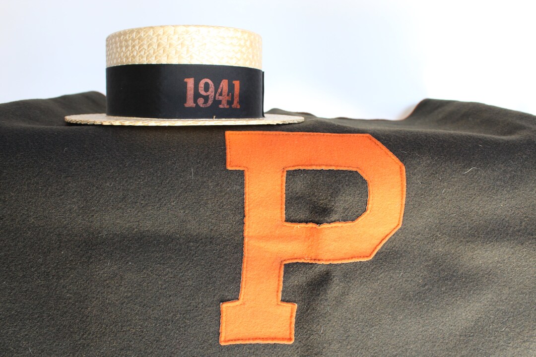 Princeton University Stadium Blanket and Class of 1941 Straw Boater Hat ...
