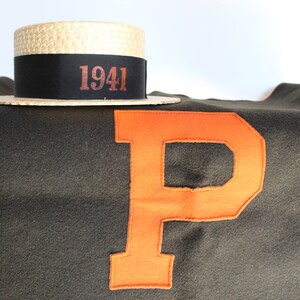 Princeton University Stadium Blanket and Class of 1941 Straw Boater Hat ...