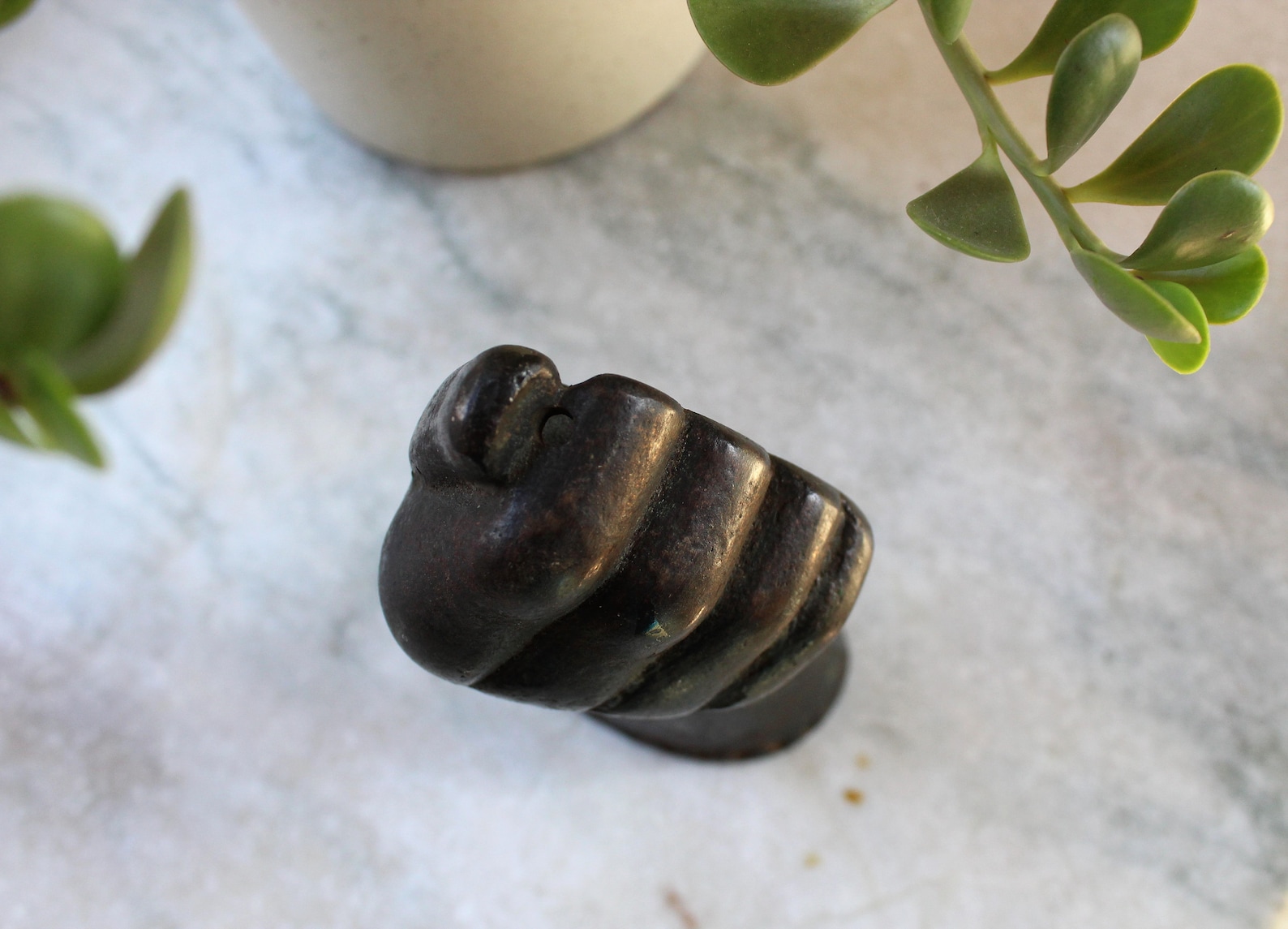 Early Cast Iron Gate Weight Hand Fist Garden Gate Weight | Etsy