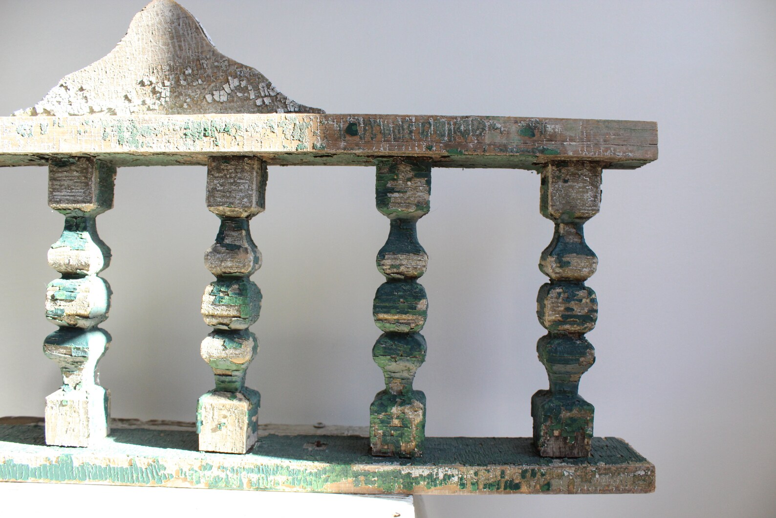 Early Green Painted Architectural Railing - Farmhouse - Architectural ...