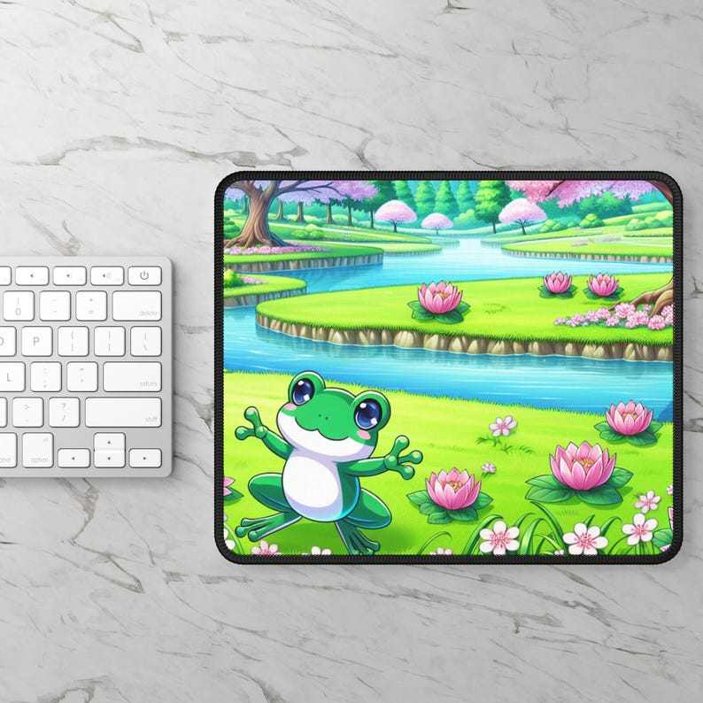 Fresh & Fun Frog Gaming Mouse Pad, Cute Desk Accessory, Ideal for ...