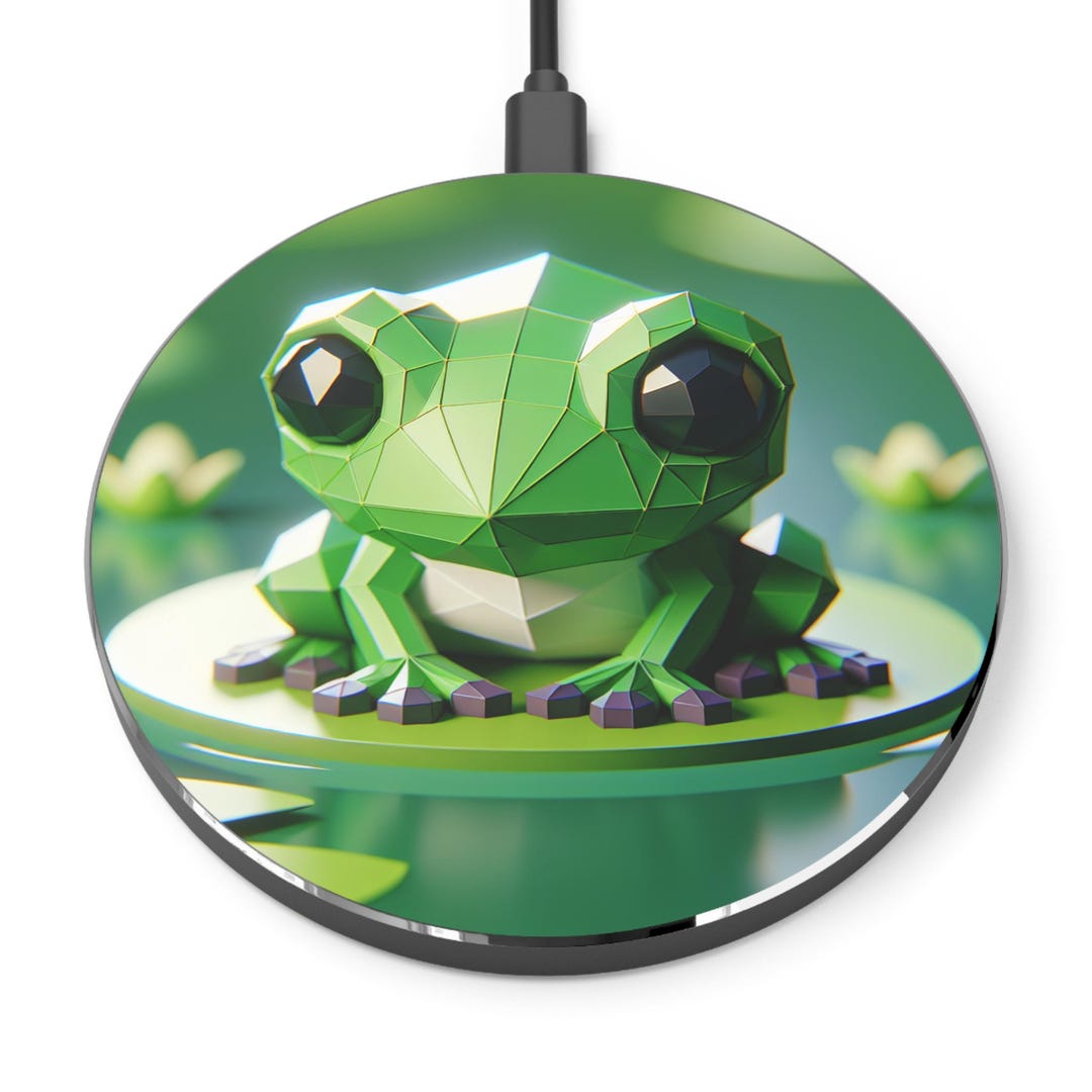 Cute Frog Wireless Charger, Fast Charging Pad, Room Decor, Frog Lover ...