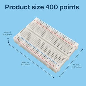 400 Pin Solderless Breadboard for Prototyping Electronics and Projects ...