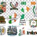 Ireland Travel Clipart: Dublin Map, Shamrock & Celtic Symbols (PNG ...
