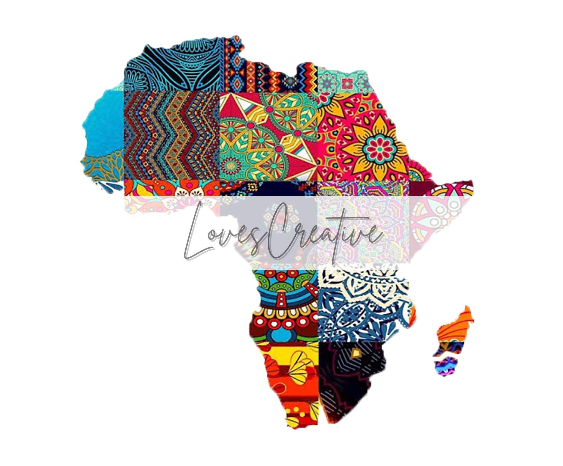African Culture Clipart PNG Bundle: Tribal Art Graphics (digital ...