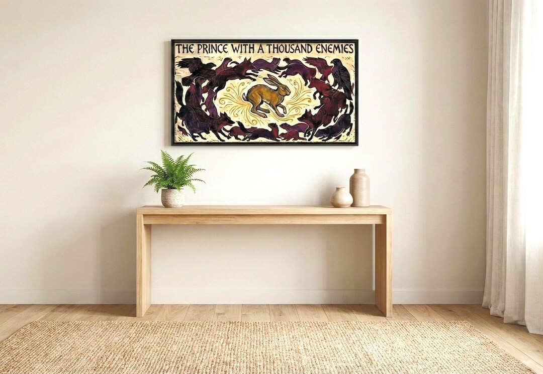 El Ahrairah but First They Must Catch You - Watership Down Print ...