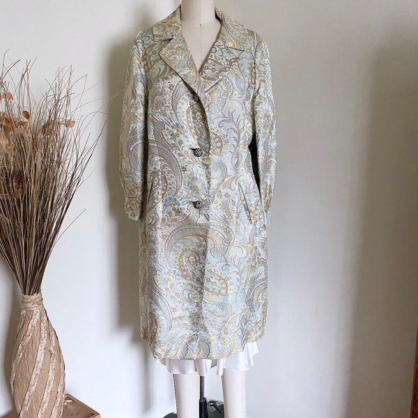 Brocade Coat - Etsy UK
