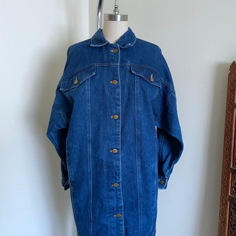 Long Denim Jacket - Etsy