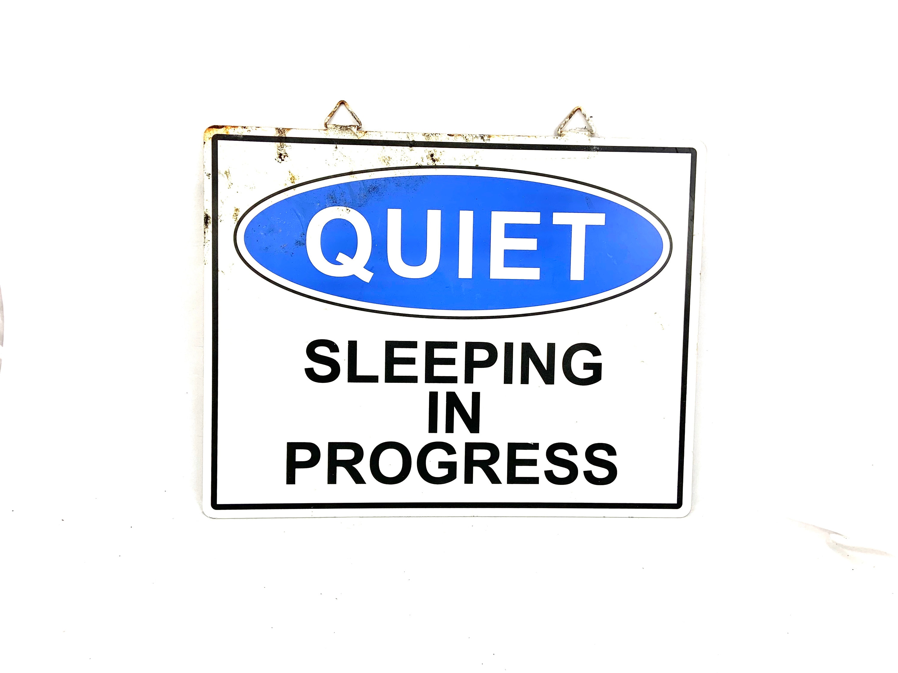Quiet Sleeping in Progress Metal Sign - Etsy