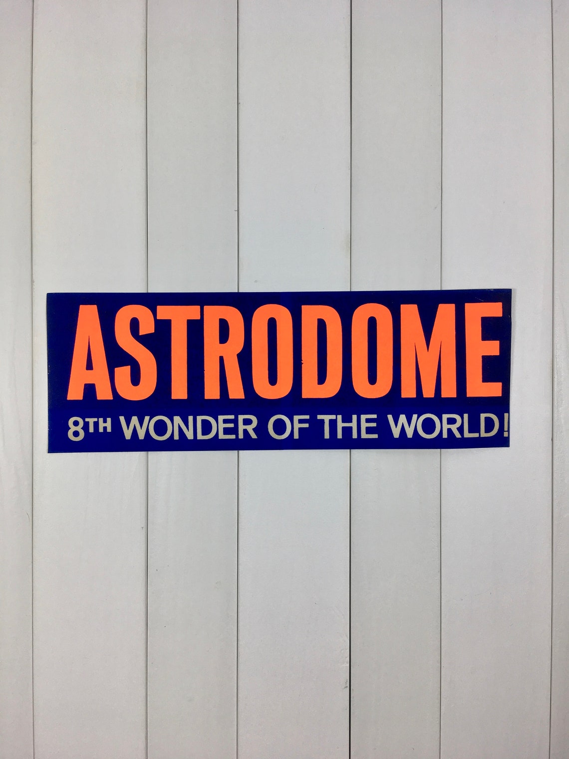 1960's Astrodome Bumper Sticker-houston Astros-houston Oilers-houston ...