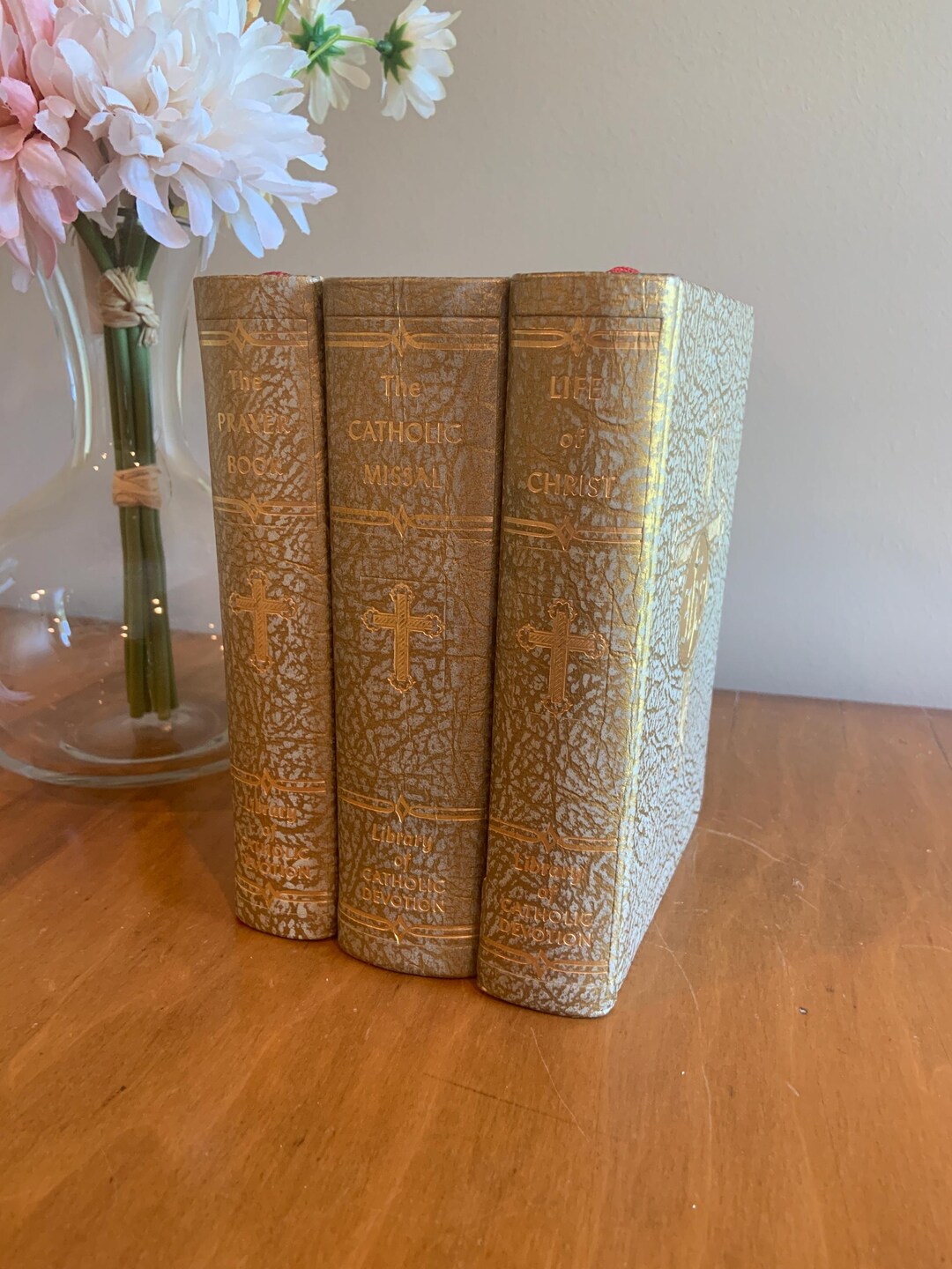 The Catholic Press 3 Book Set 1950's Life of Christ the Catholic Missal ...