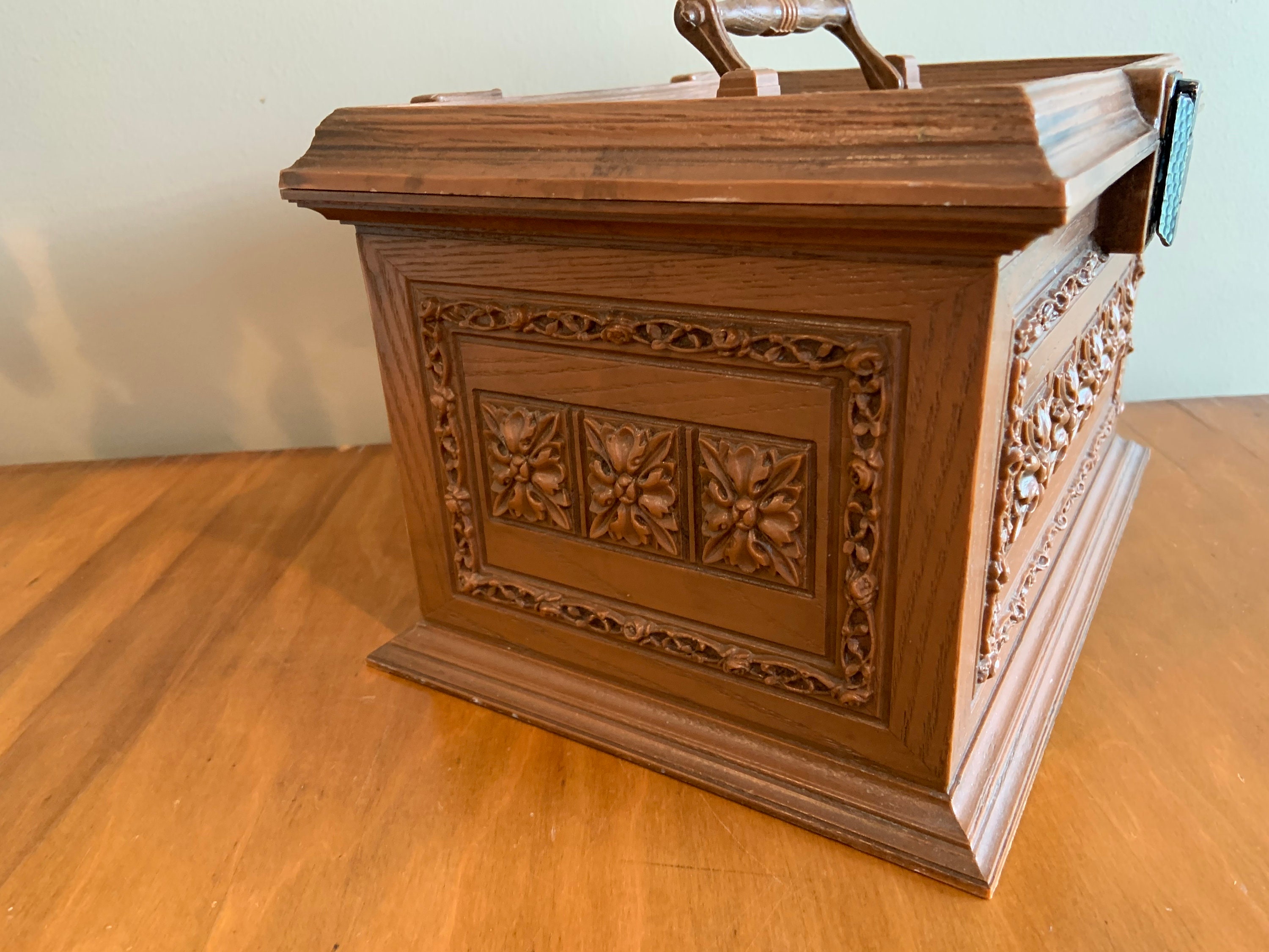 Vintage Max Klein Sewing Box Faux Wood SC 1280 - Etsy