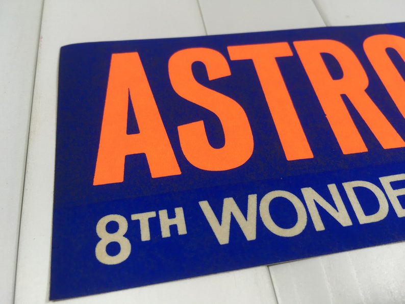 1960's Astrodome Bumper Sticker-houston Astros-houston Oilers-houston ...