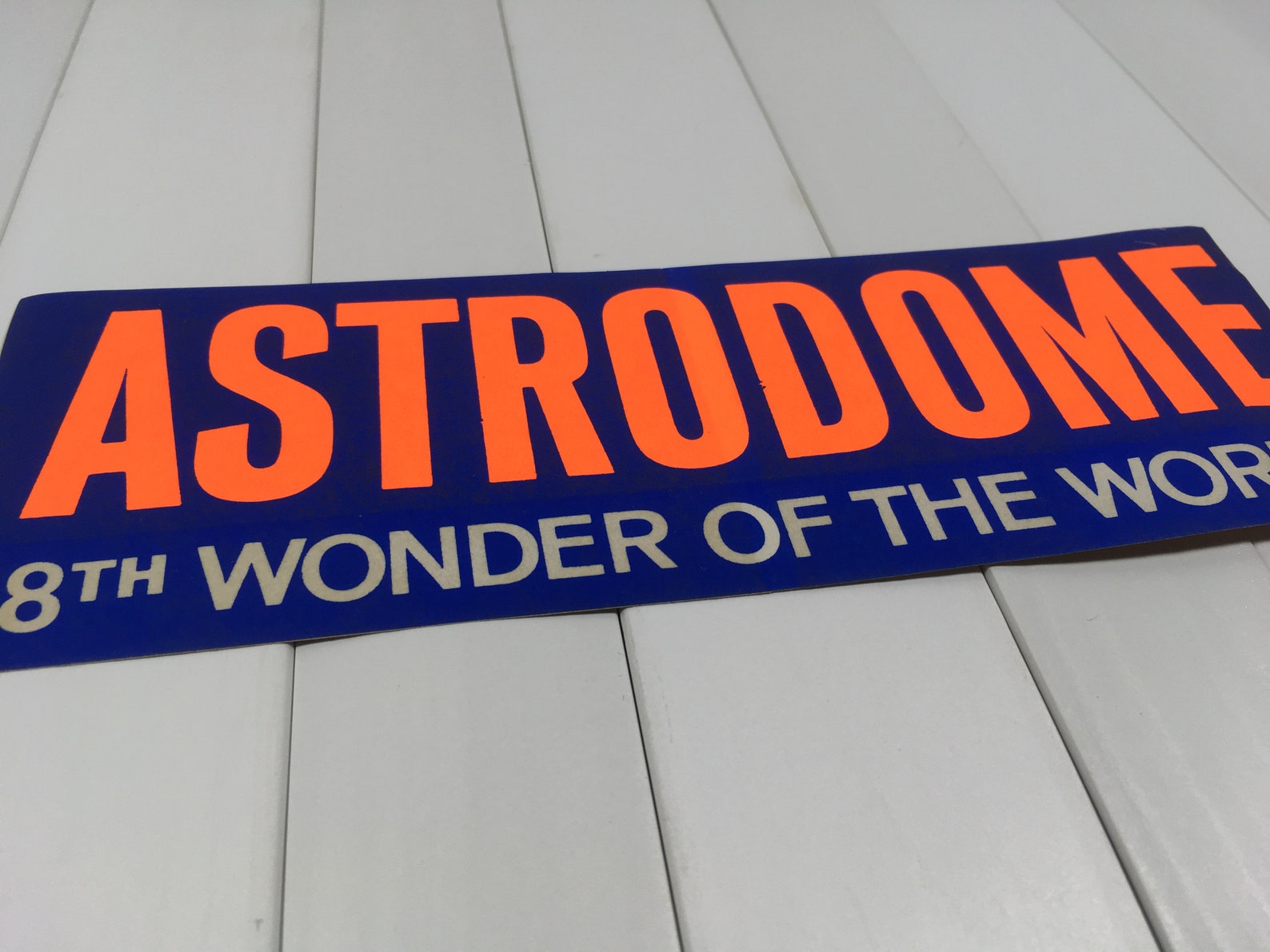 1960's Astrodome Bumper Sticker-houston Astros-houston Oilers-houston ...