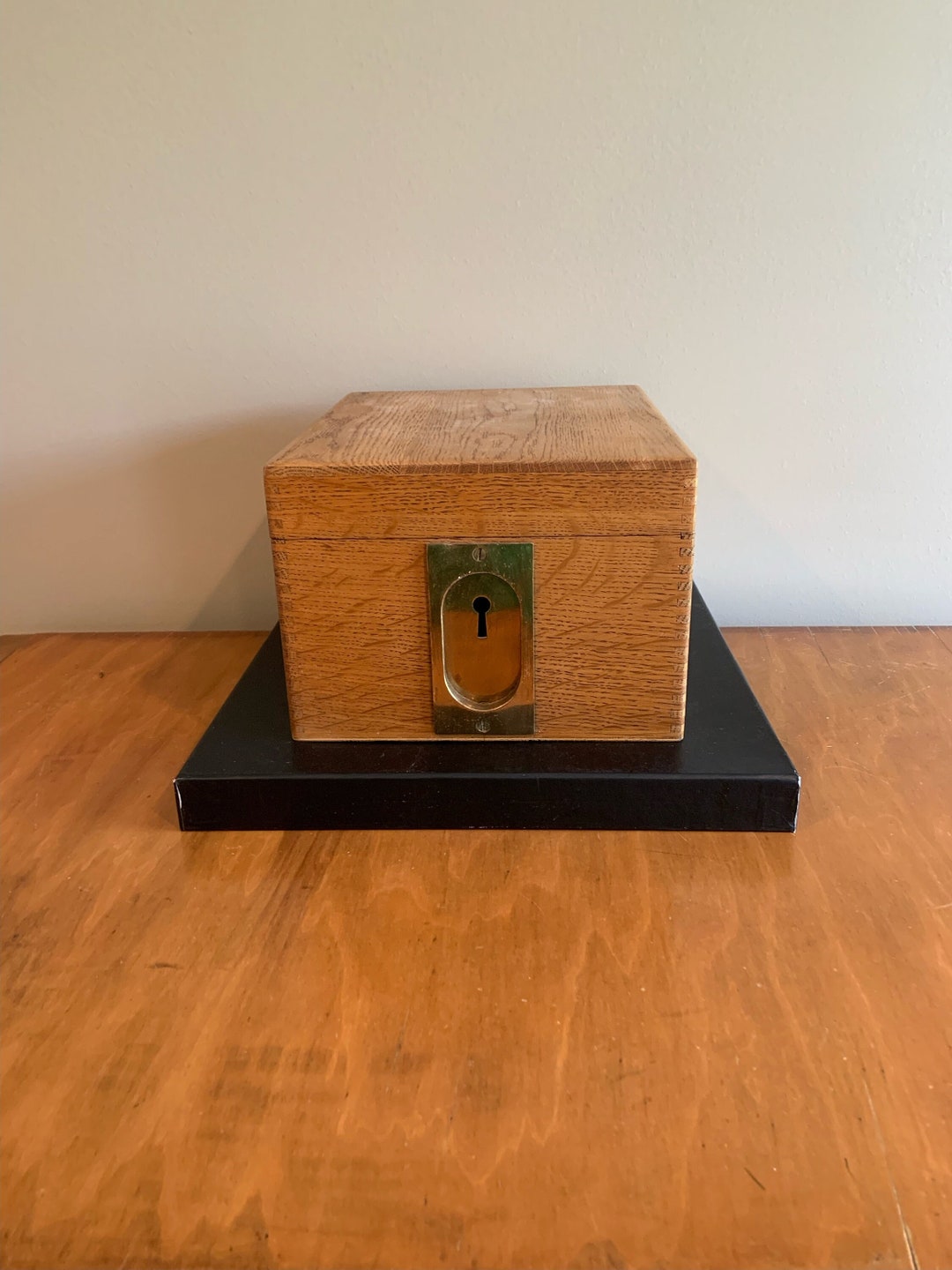 Large Wood File Box Wayne Novelty Wood Dovetailed File Box - Etsy