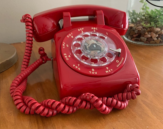 Vintage MCM Western Electric Pink Princess Phone, Rotary Dial, Bell ...