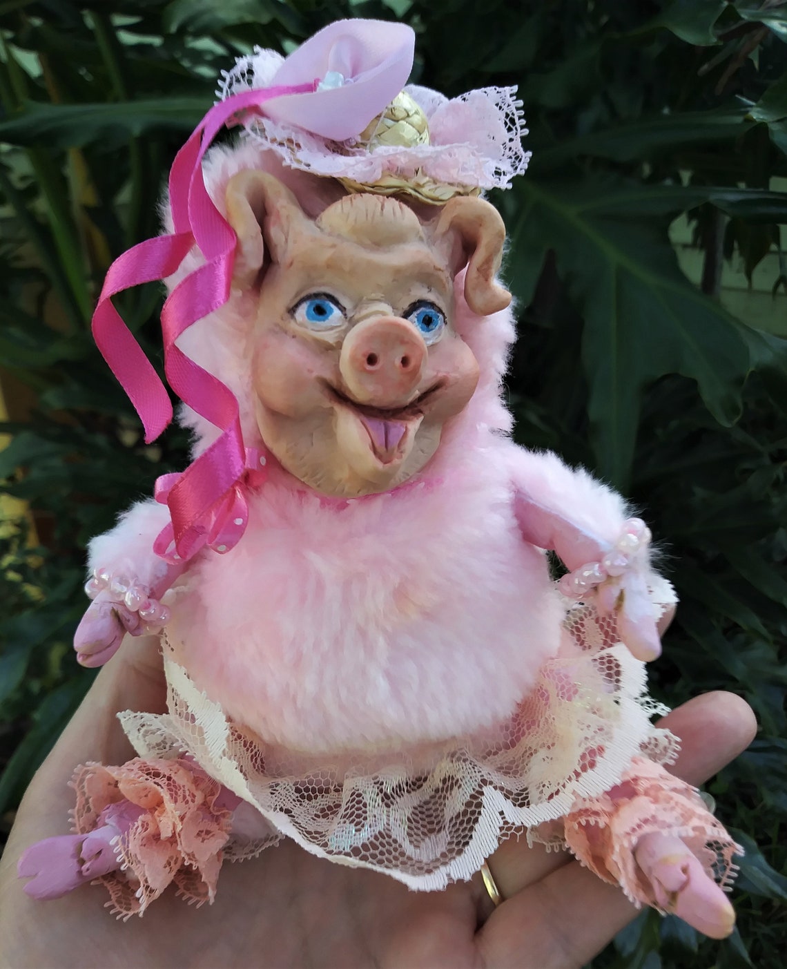Piggy Handmade Pet Doll Animal Art Doll - Etsy