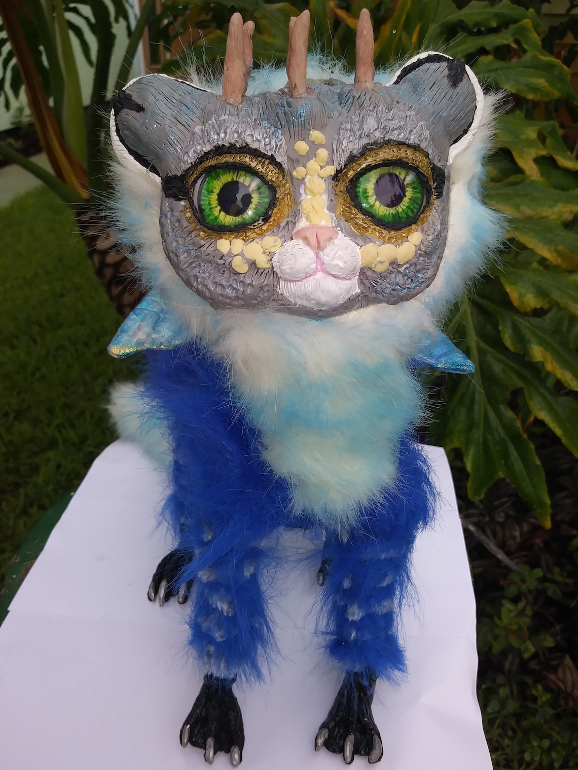 Dragon Cat. Art Doll. Fantastic Animal. Forest Fairy.handmade. - Etsy