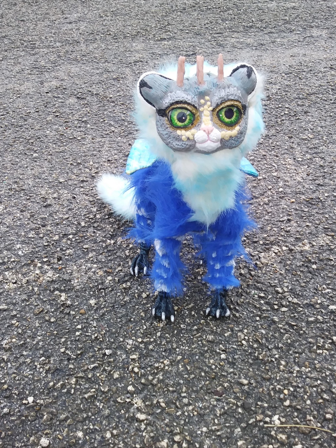 Dragon Cat. Art Doll. Fantastic Animal. Forest Fairy.handmade. - Etsy