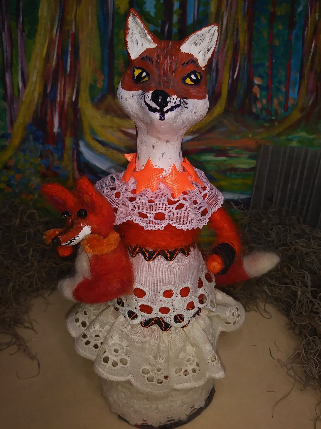 Red Fox.handmade. OOAK. Art Doll - Etsy