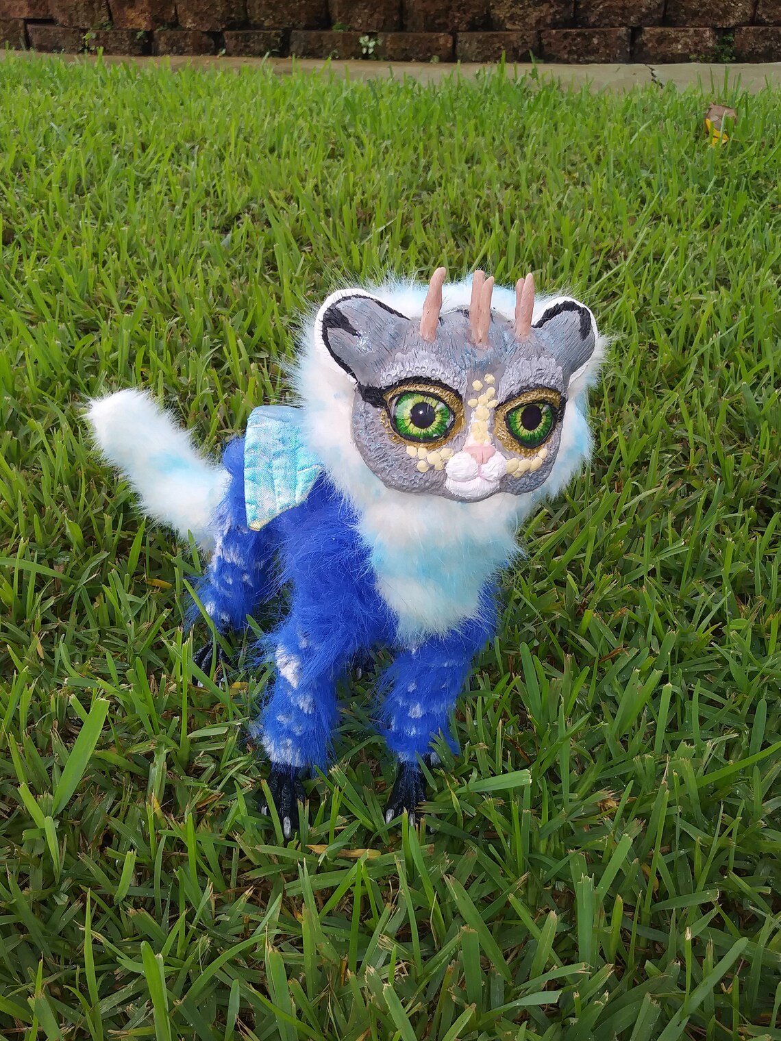 Dragon Cat. Art Doll. Fantastic Animal. Forest Fairy.handmade. - Etsy