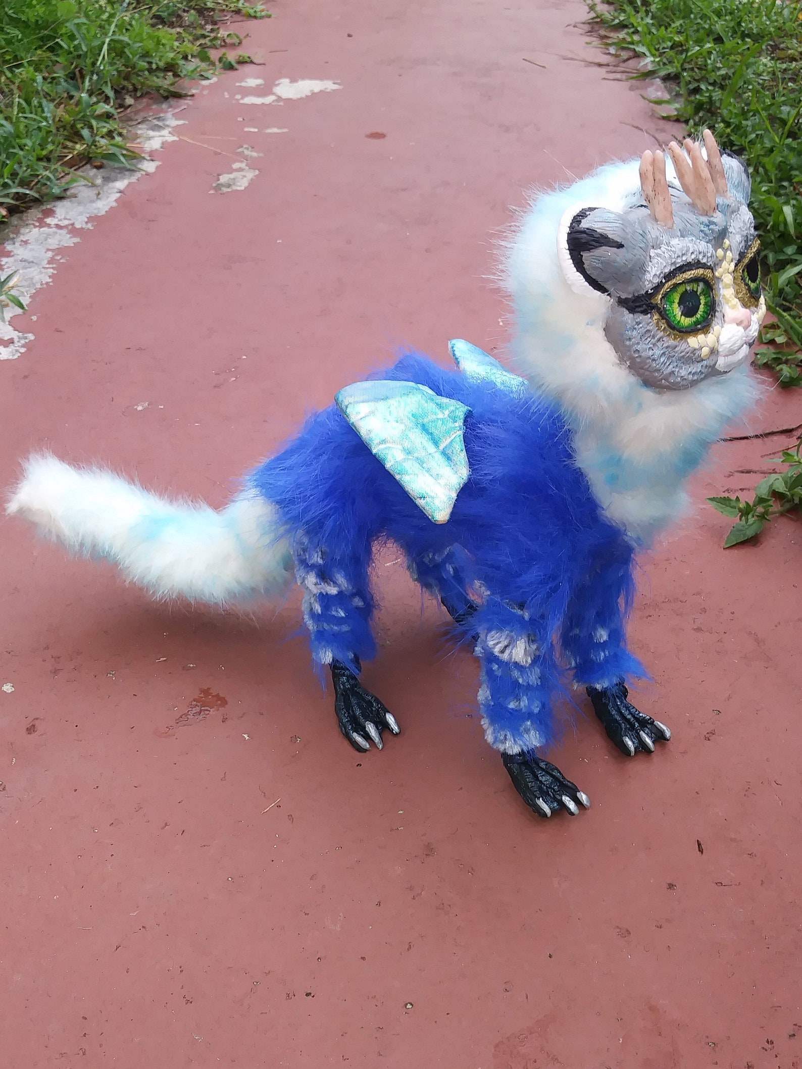 Dragon Cat. Art Doll. Fantastic Animal. Forest Fairy.handmade. - Etsy