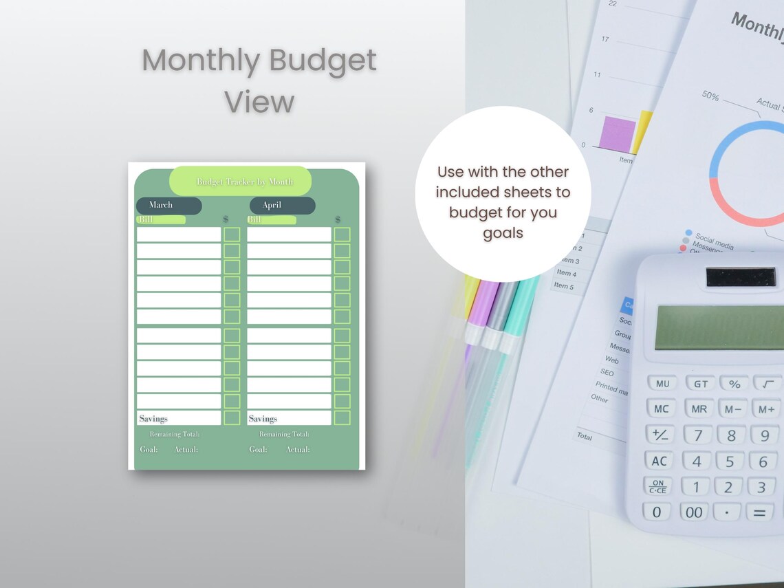 Printable Savings Planner: Budget & Debt Tracker (digital Download) - Etsy