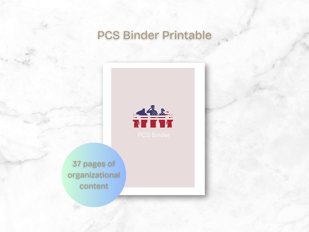 Family Pcs Binder Printable|pcs Binder Setup|military Move Binder Setup ...